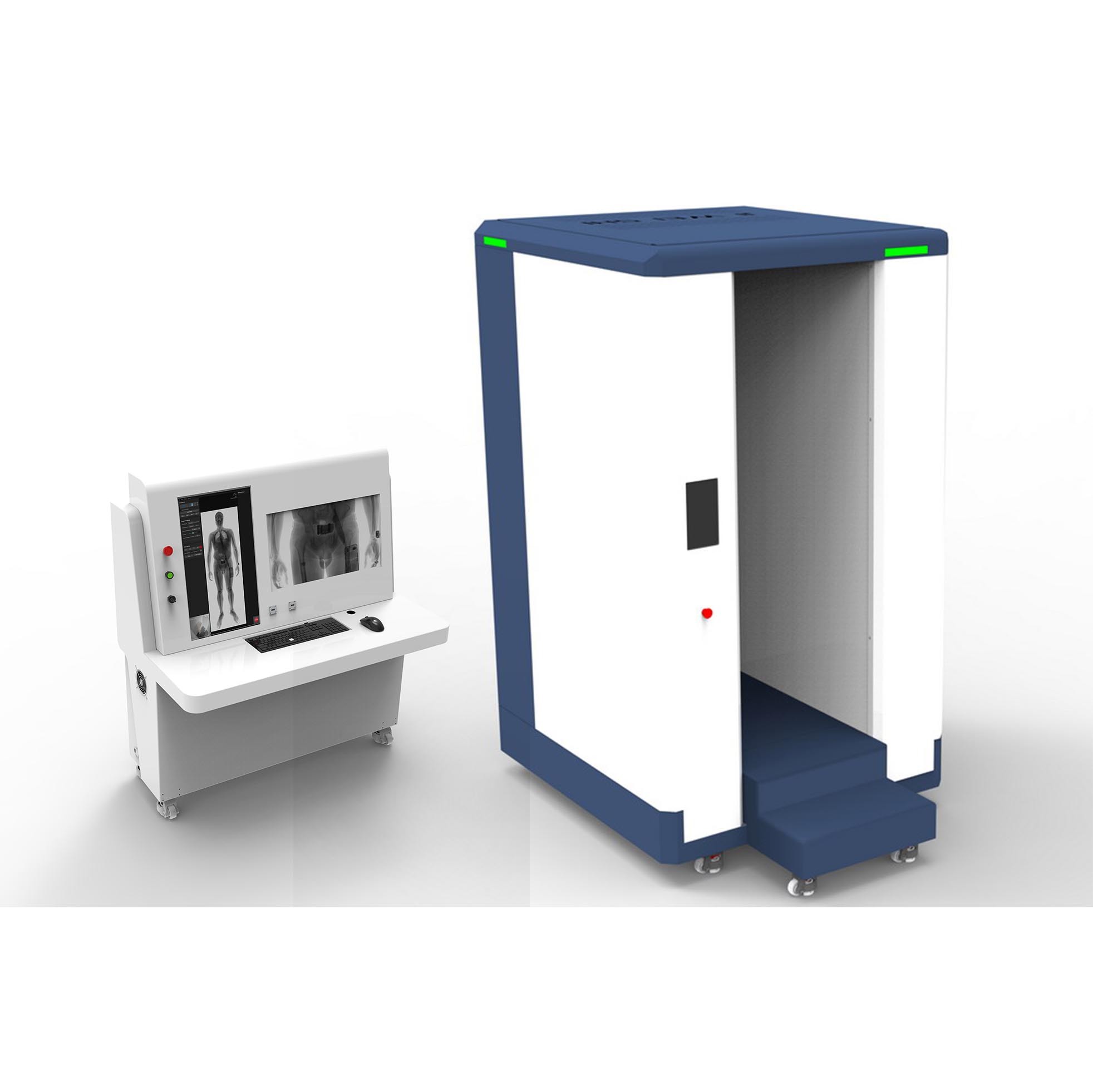Vertical Security Body Scanner Advanced Hygienic For Railway Stations
